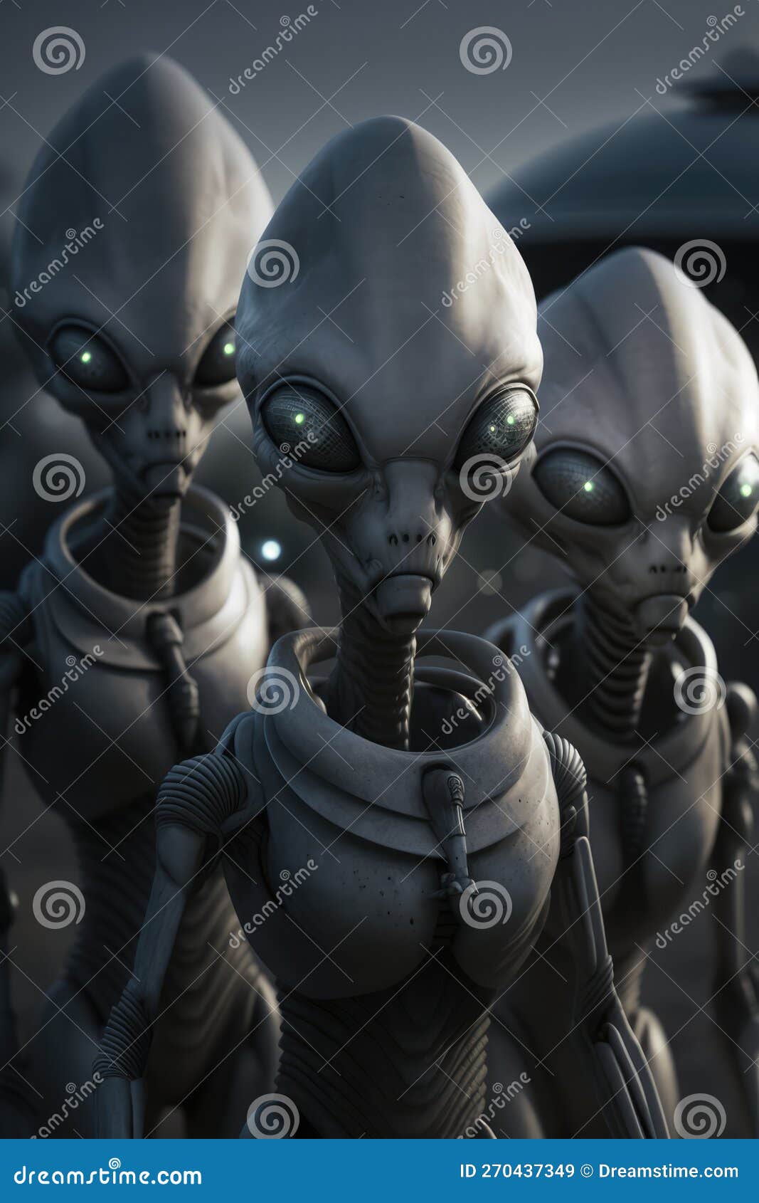 Aliens and Extra Terrestrials from Another Planet Stock Illustration ...