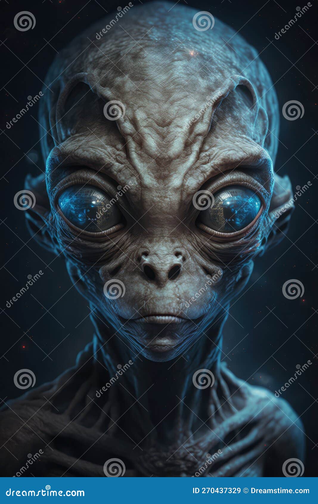 Aliens and Extra Terrestrials from Another Planet Stock Illustration ...