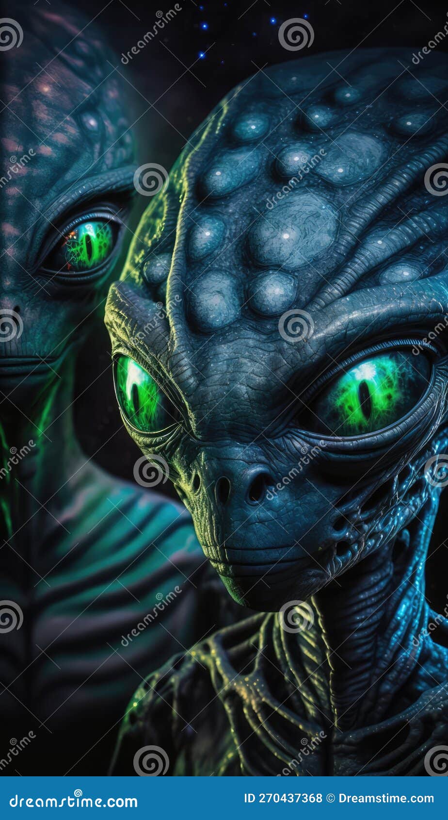 Aliens and Extra Terrestrials from Another Planet Stock Illustration ...