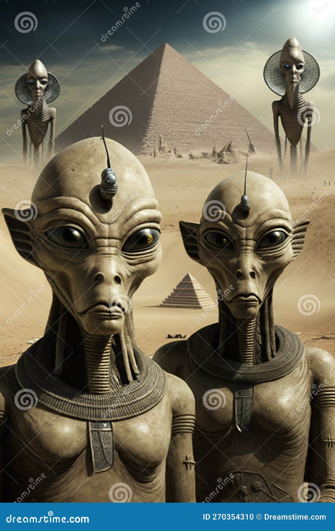 Pyramid Drawings Alien