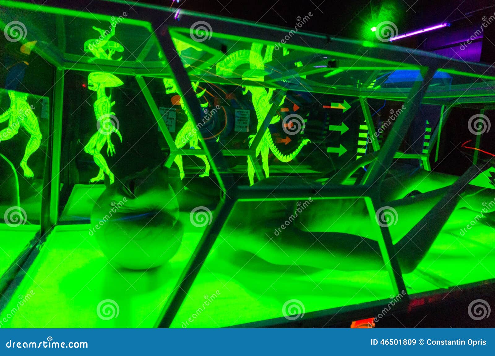 Aliens in game room editorial stock image. Image of scary - 46501809