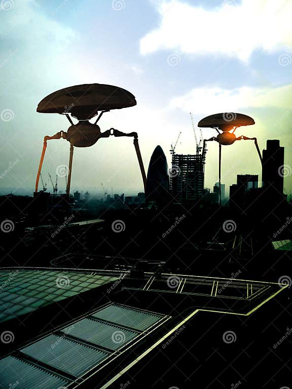 Aliens in London stock photo. Image of modern, cranes - 20661440