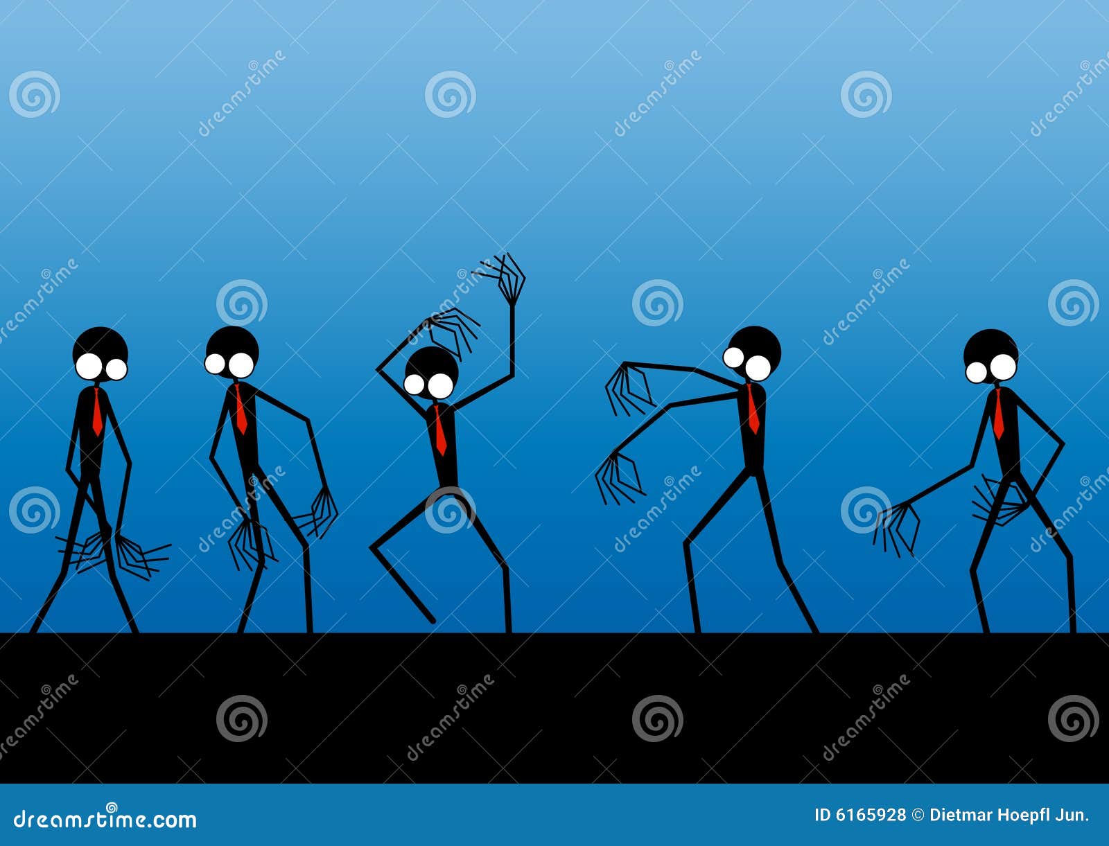 Aliens in a row stock vector. Illustration of frightening - 6165928