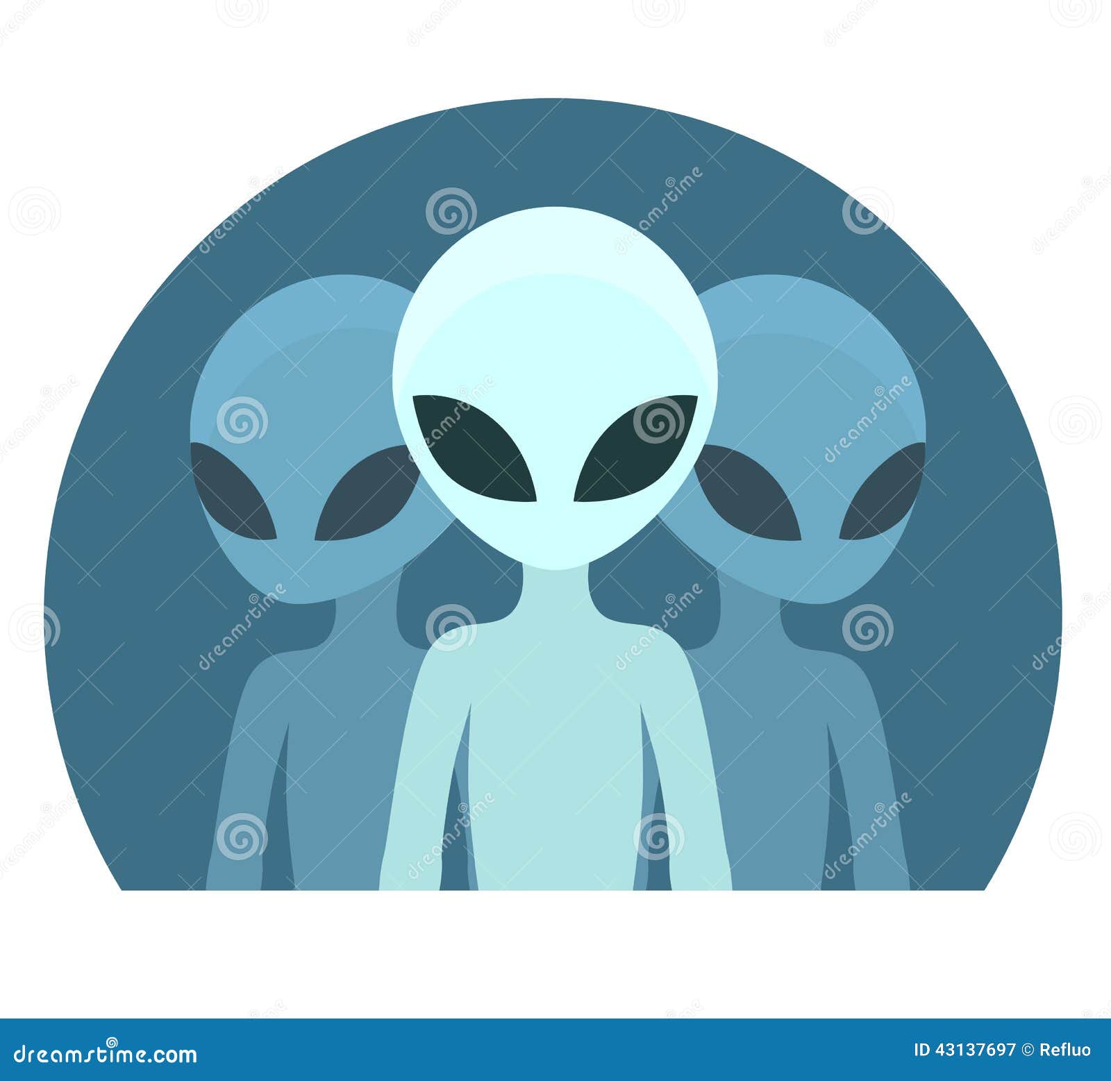 Aliens stock vector. Illustration of bizarre, space, stylized - 43137697