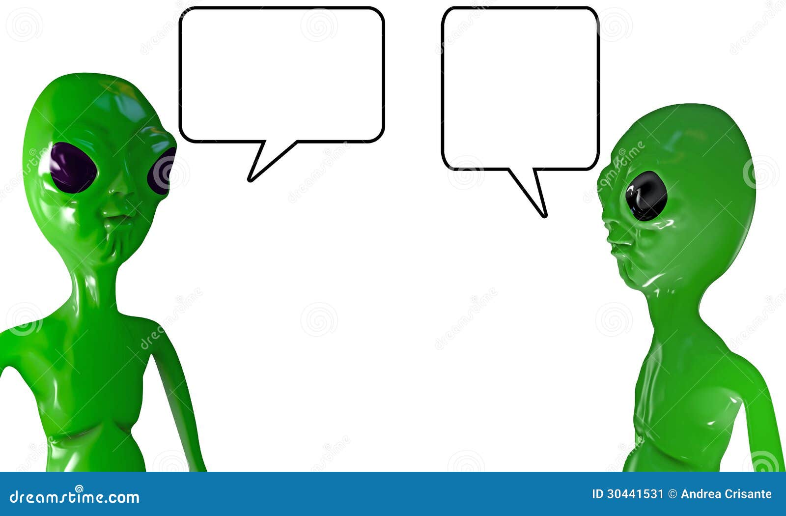 Aliens Talking Stock Image - Image: 30441531