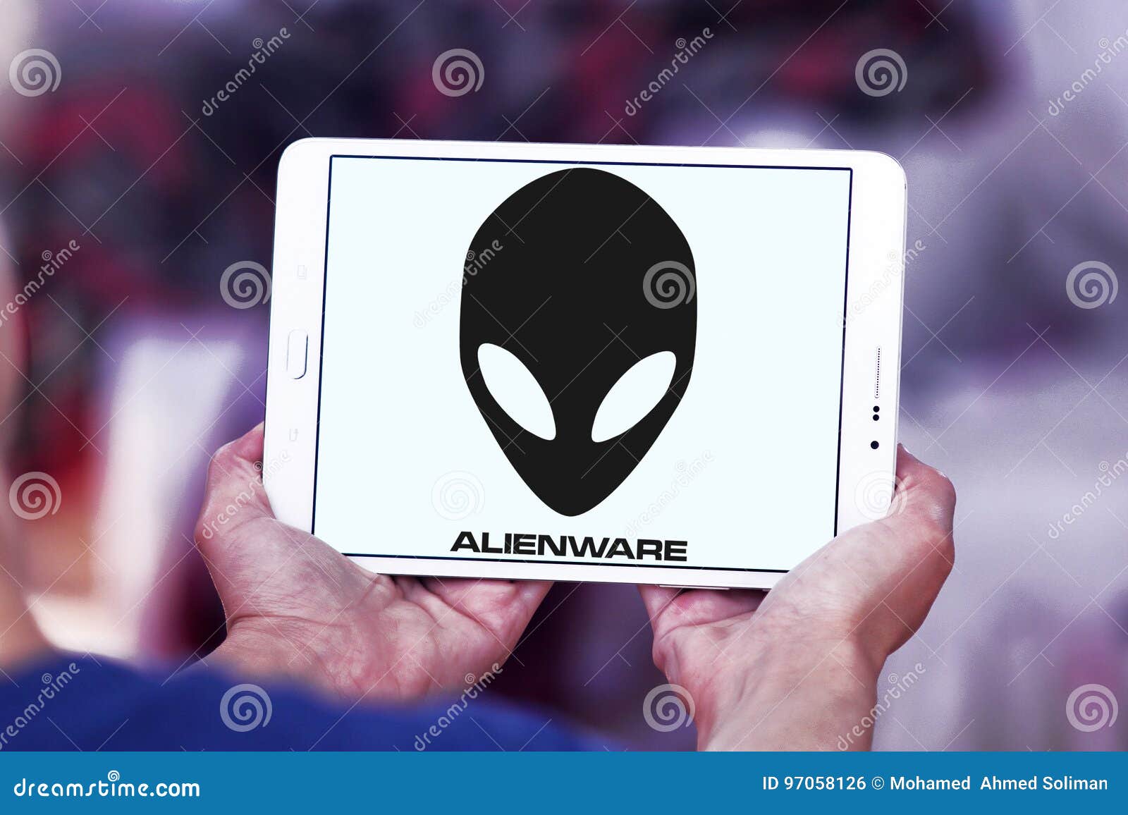 Alienware logo editorial photo. Image of brands, online - 97058126