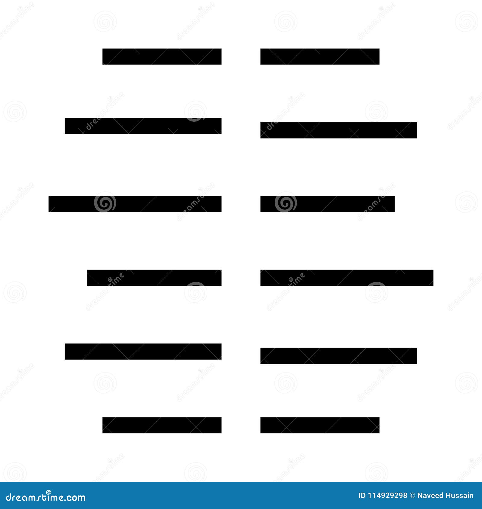 Aligment vector line icon stock vector. Illustration of aligment ...