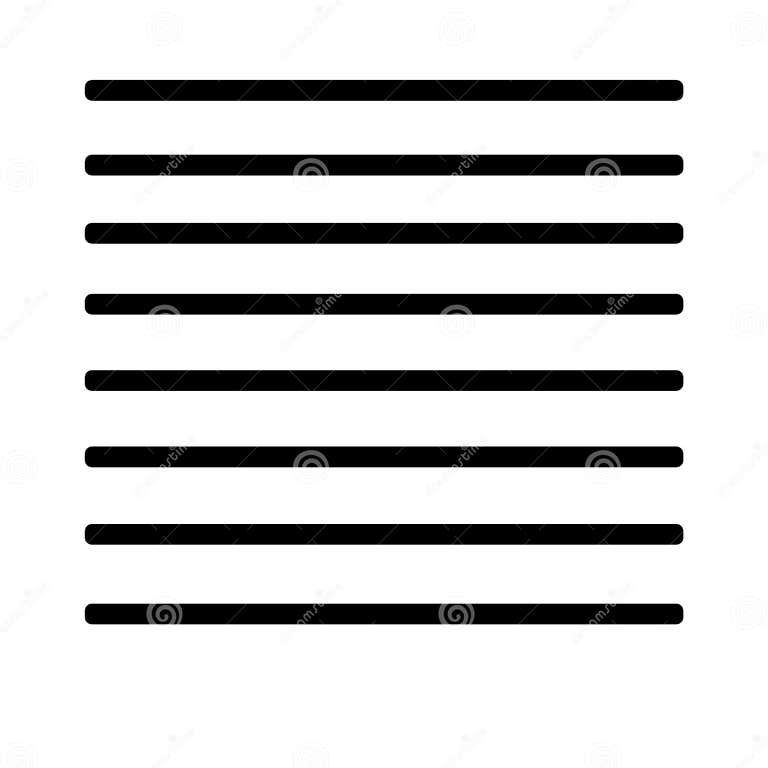 Align Icon, Line Icon, Paragraph Icon Stock Image - Image of linear ...