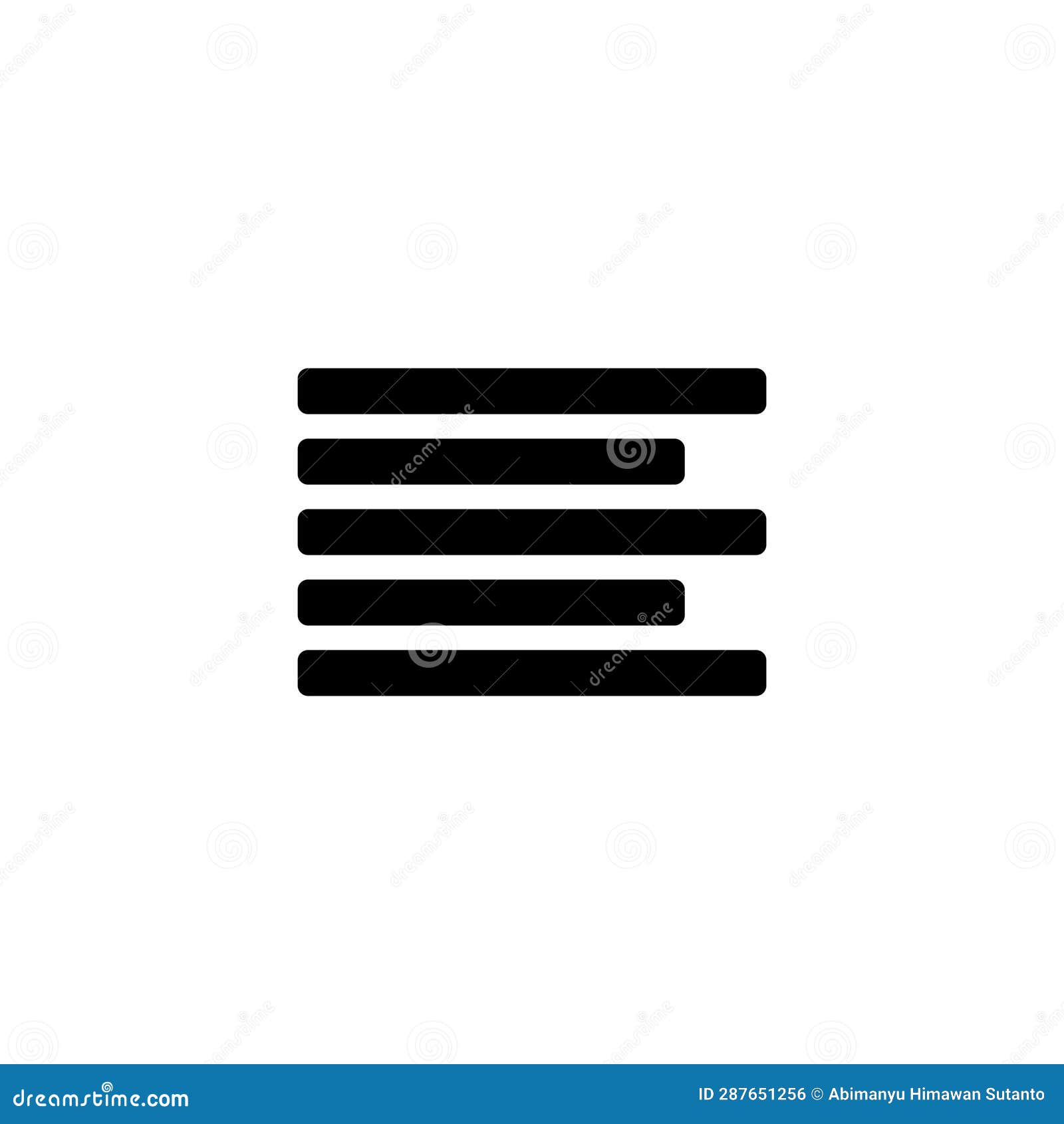 Align icon vector stock illustration. Illustration of paper - 287651256