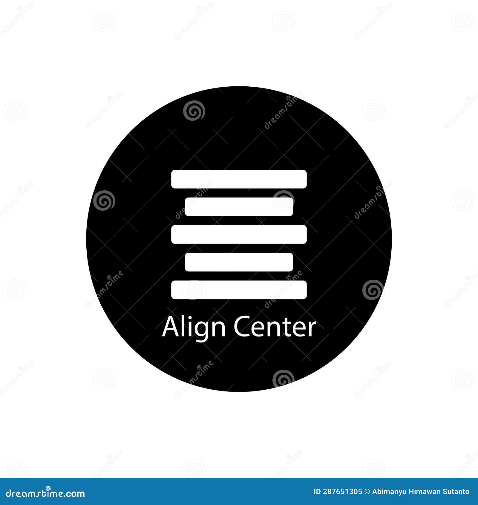 Align icon vector stock vector. Illustration of editor - 287651305