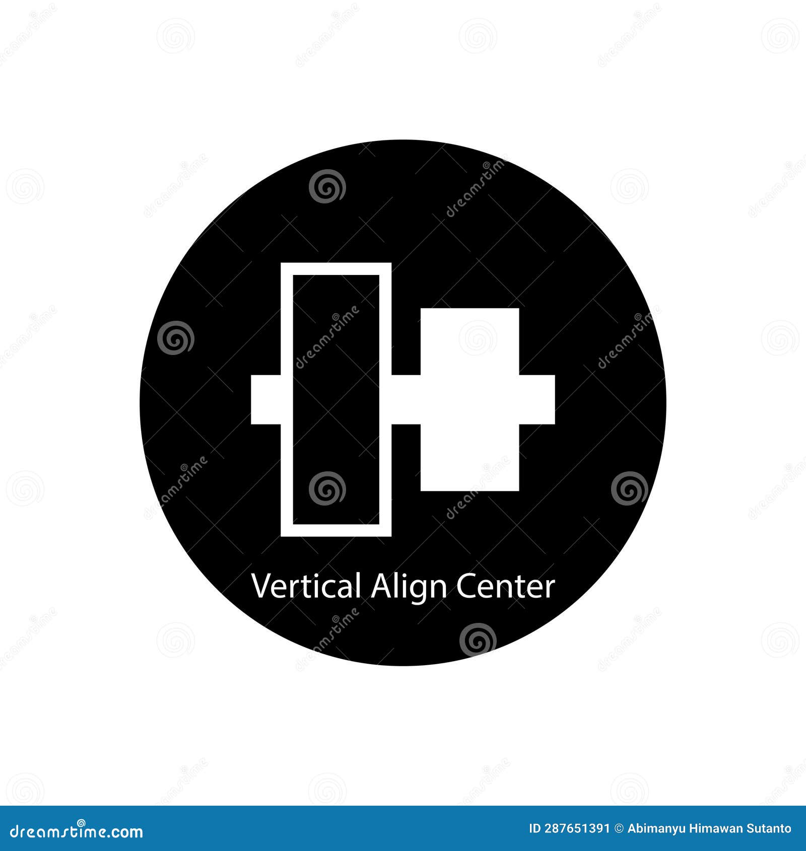 Align icon vector stock illustration. Illustration of thin - 287651391