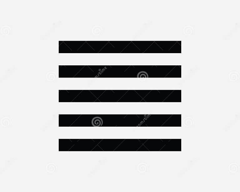 Align Justify Icon. Justified Word Document Text Edit Paragraph Page ...