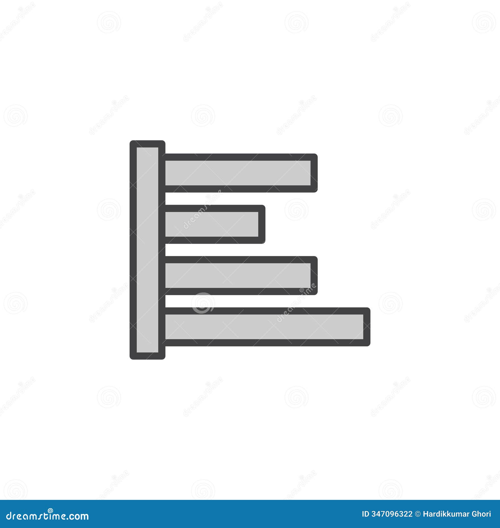 Align Left Icon in Colored Version Stock Vector - Illustration of ...