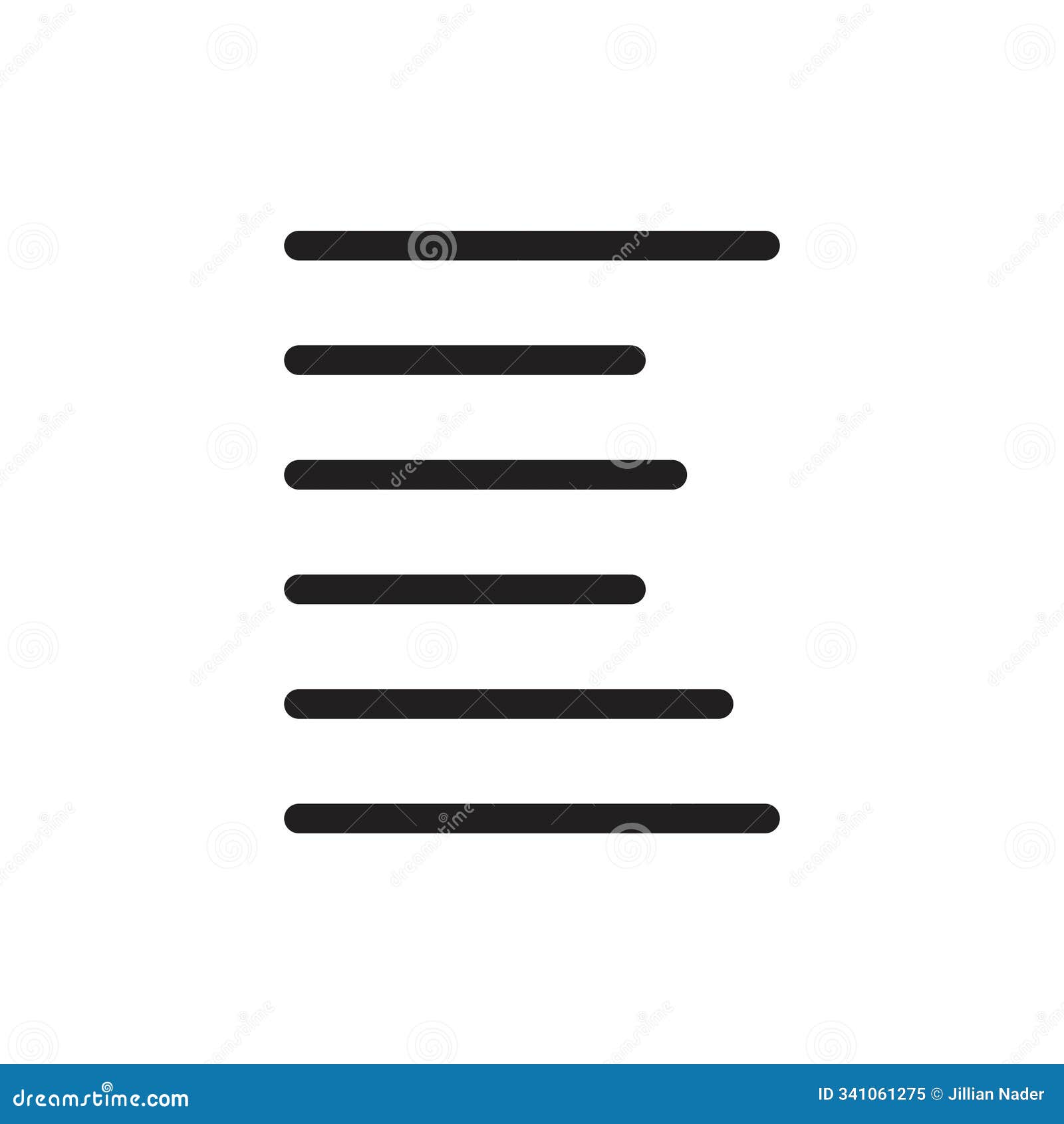 Align Left Icon Simple Thin Outline Stock Vector - Illustration of page, formatting: 341061275