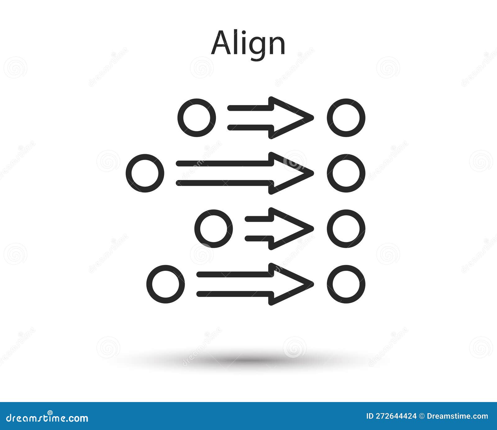 Alignment Symbol. Align Lines Icon Cartoon Vector | CartoonDealer.com ...