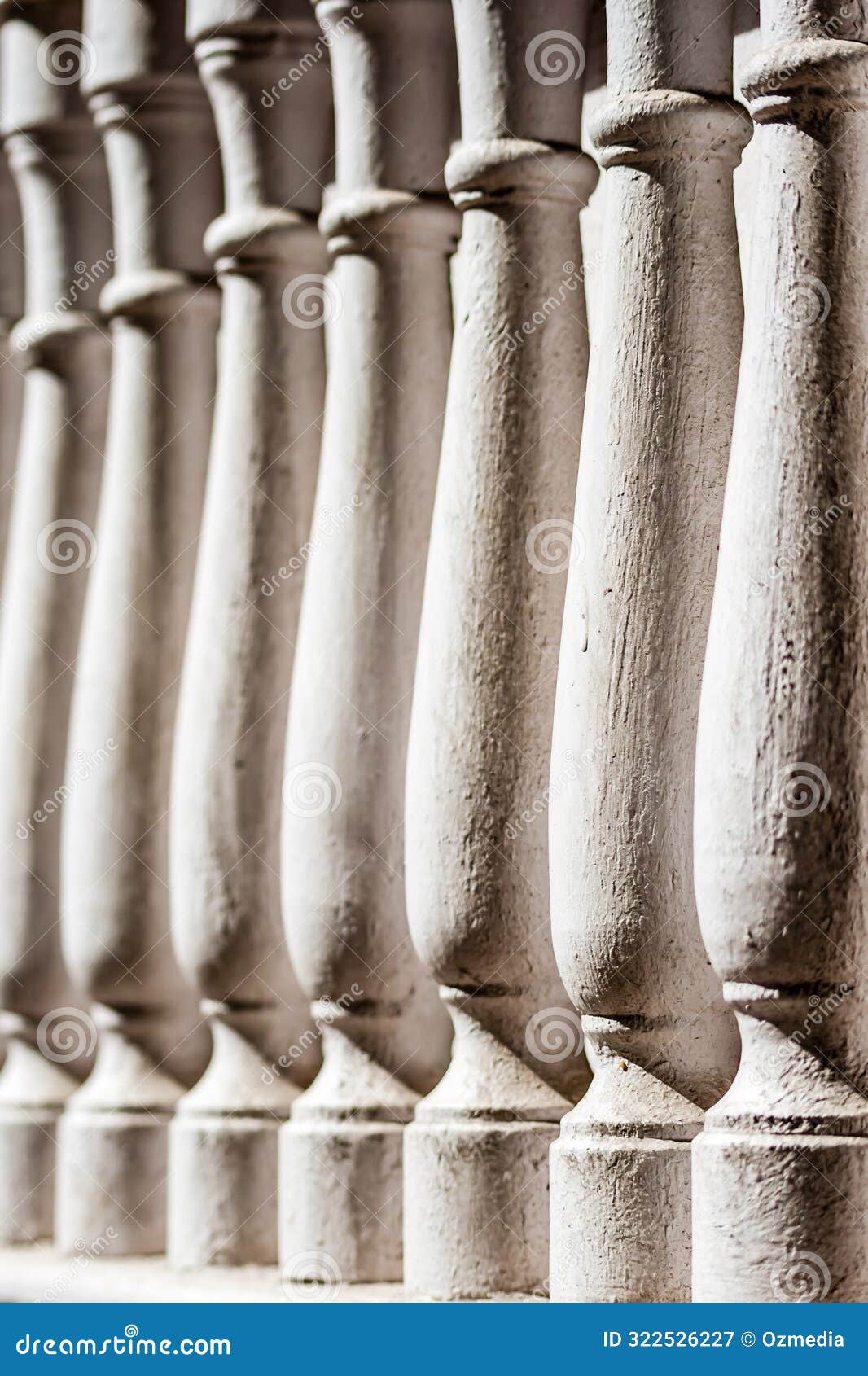 Aligned Carved Decorations on Wooden Parapets, a Display of Fine ...