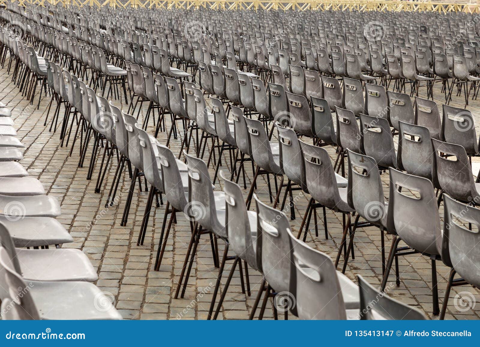 The aligned chairs stock image. Image of line, alignment - 135413147