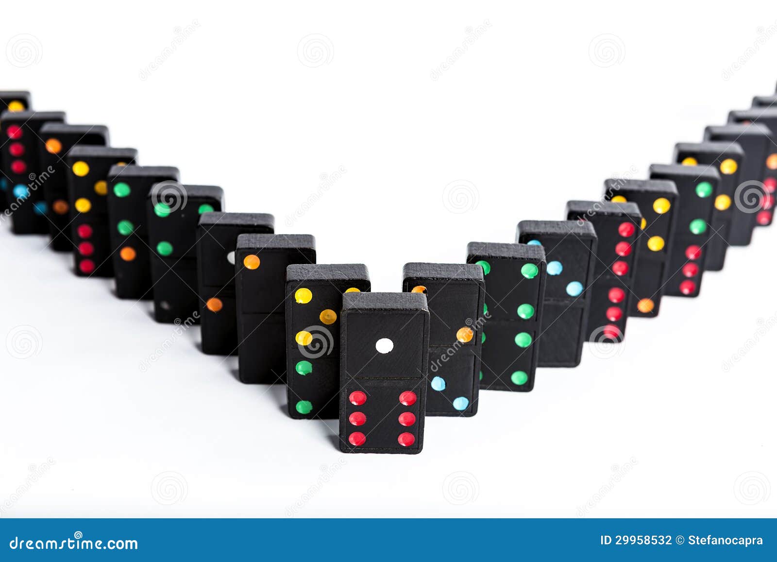 Domino V shape stock photo. Image of shape, gambling - 29958532