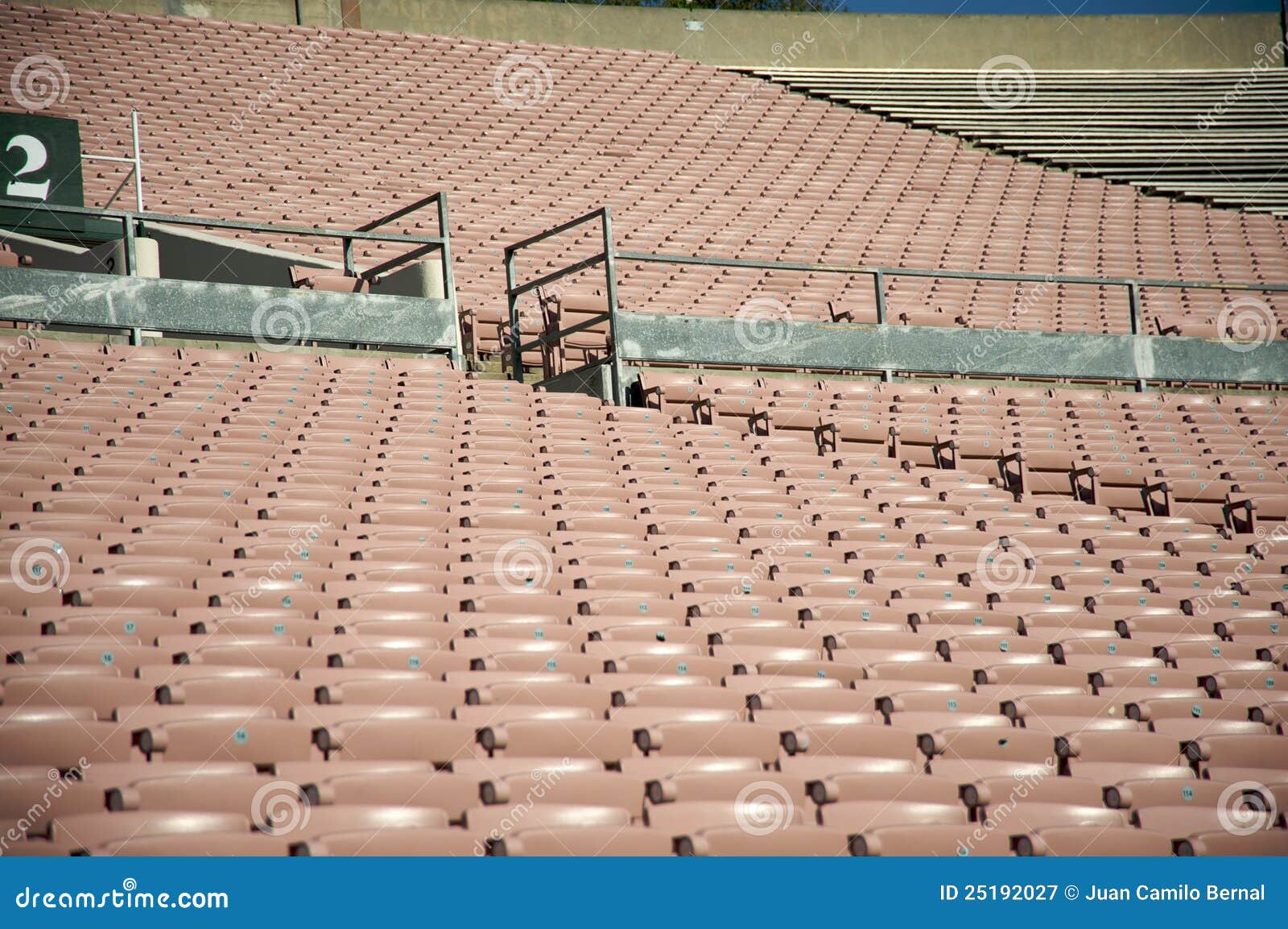 Aligned Emty Stadium Stands Stock Image - Image of stands, empty: 25192027