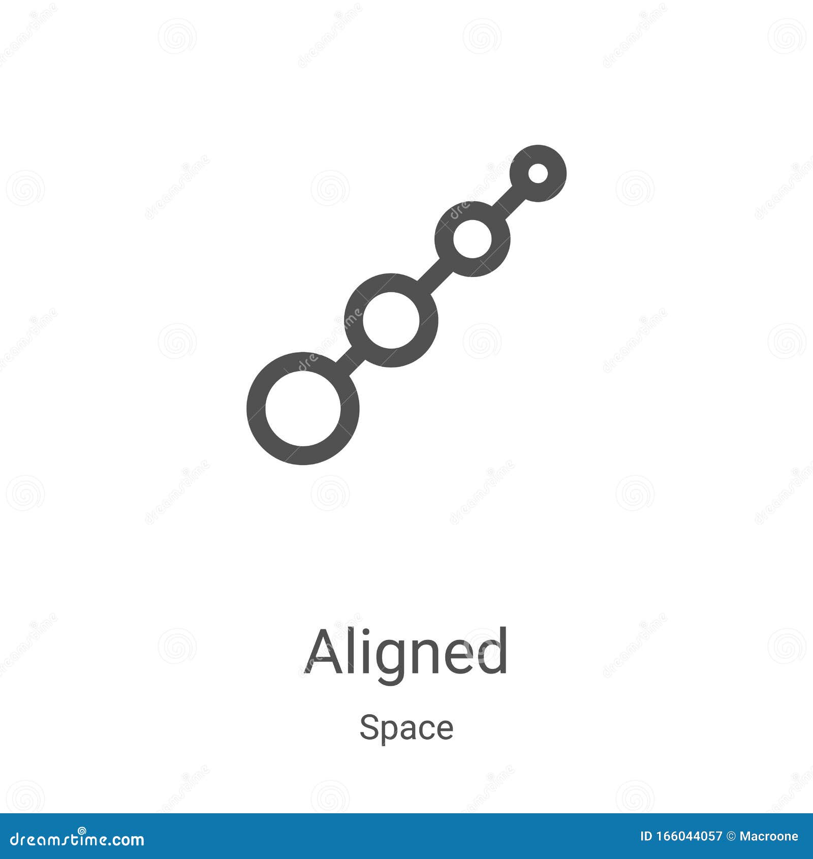 Aligned Icon Vector from Space Collection. Thin Line Aligned Outline ...