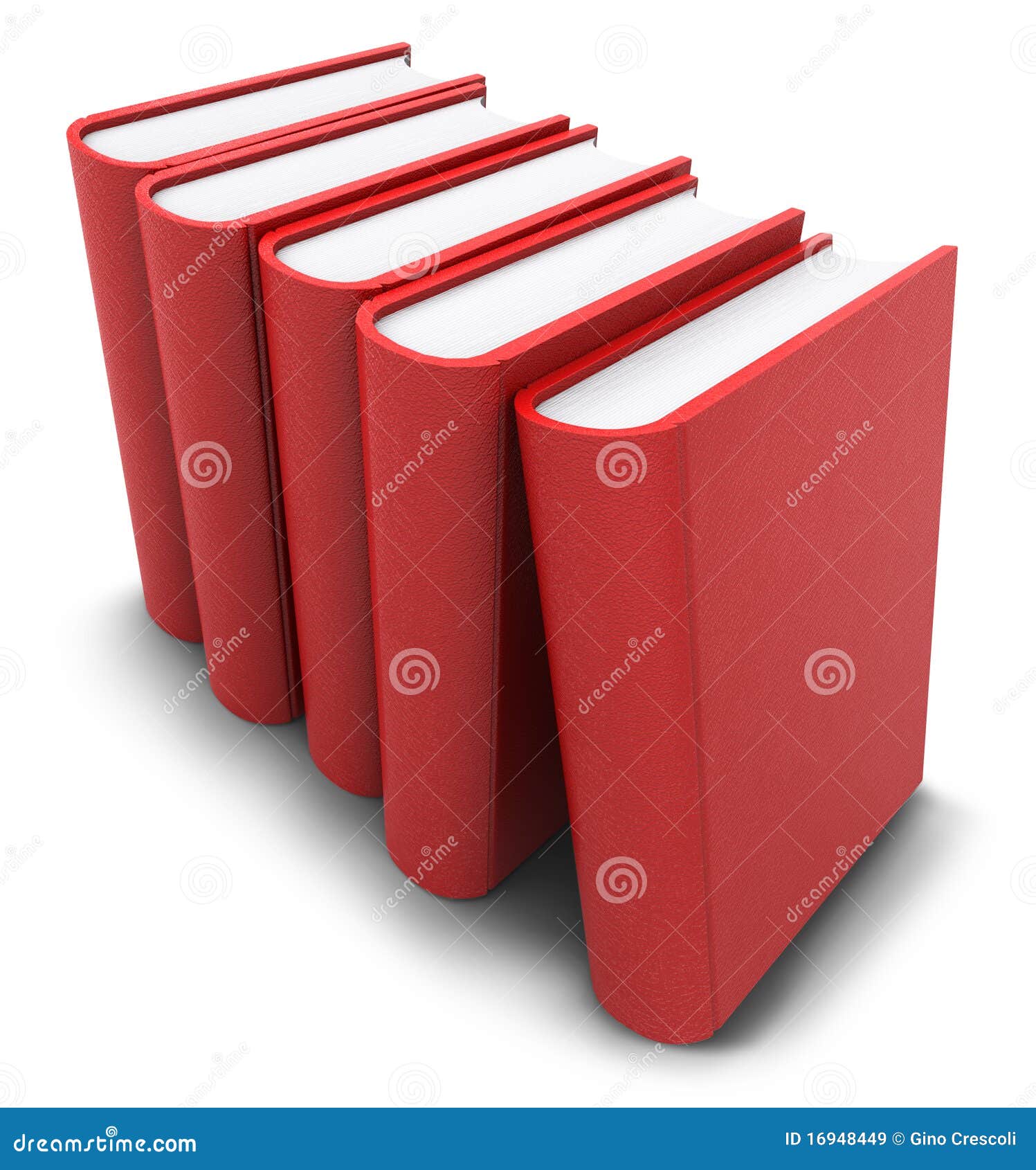 Aligned Red Books Royalty Free Stock Images - Image: 16948449