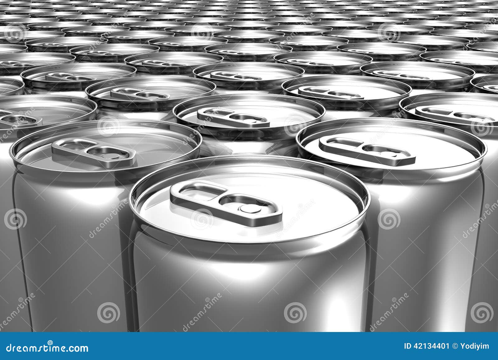 Aligned soda cans stock illustration. Illustration of packaging - 42134401