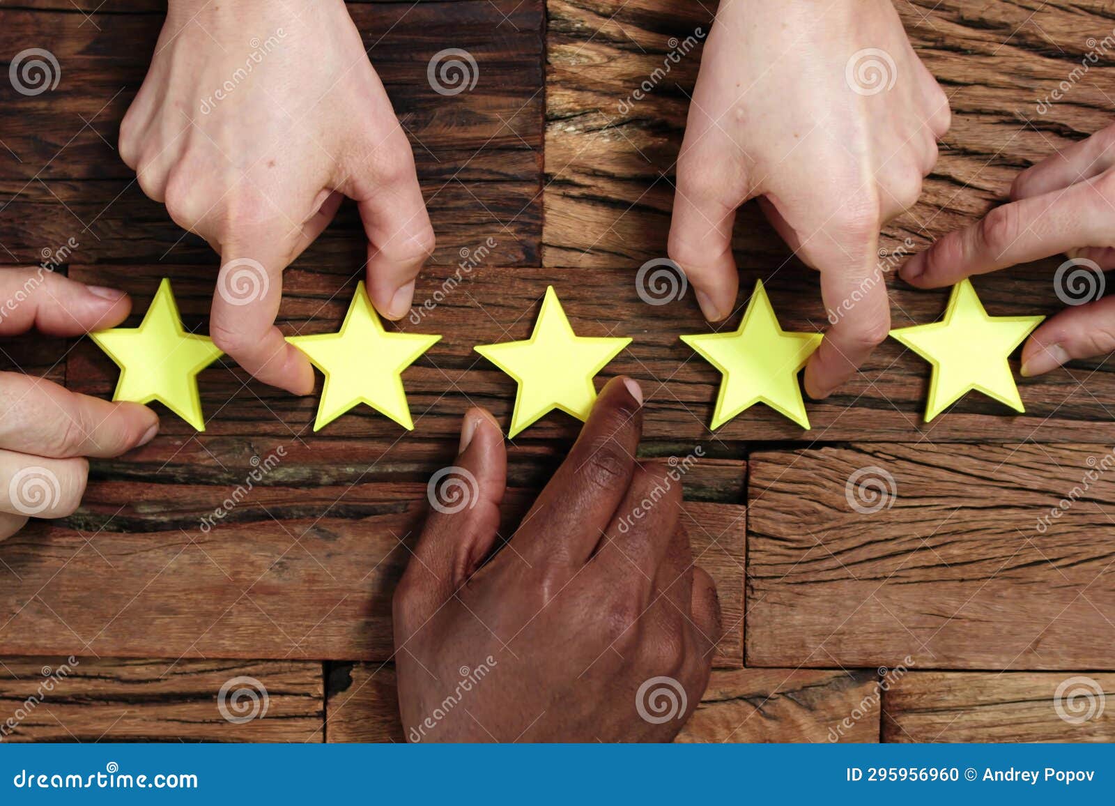 Aligning a 5-Star Team stock photo. Image of star, concierge - 295956960