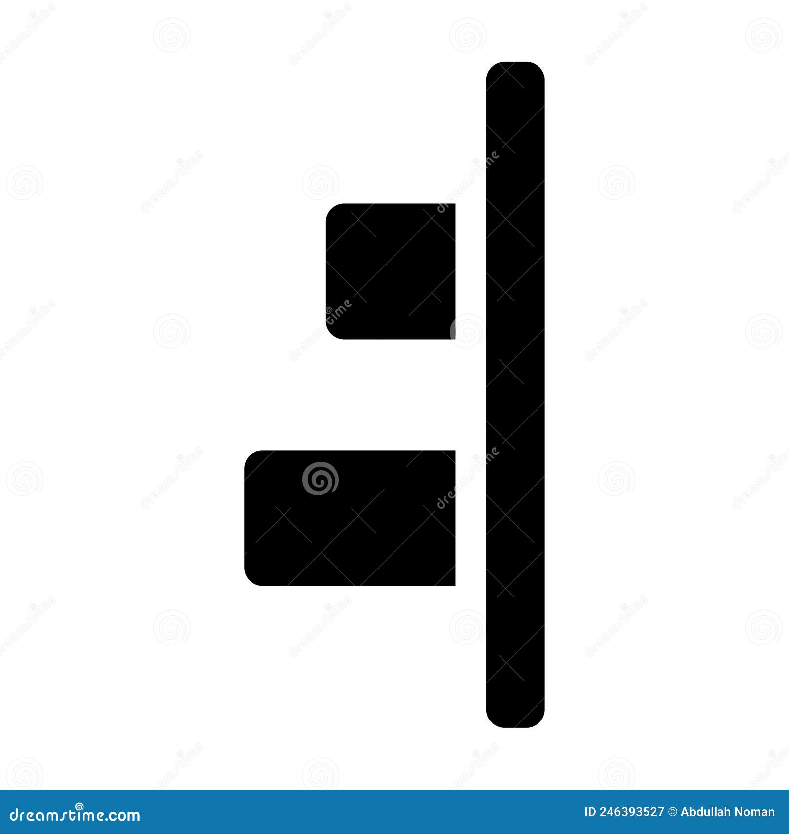 Alignment Arrow Direction Icon Stock Vector - Illustration of graphic ...