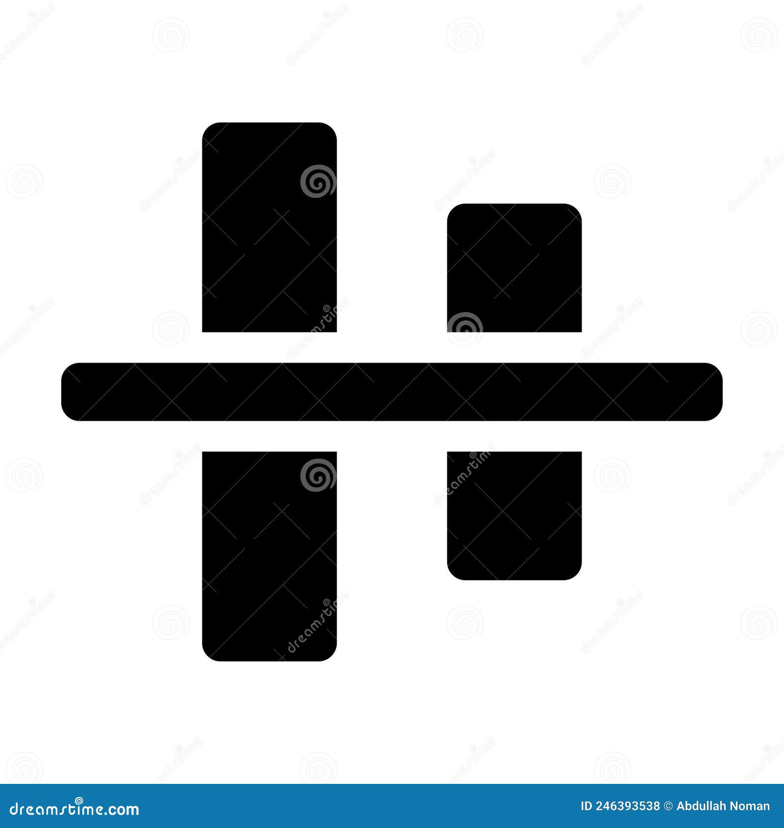 Alignment Arrow Direction Icon Stock Vector - Illustration of digital ...