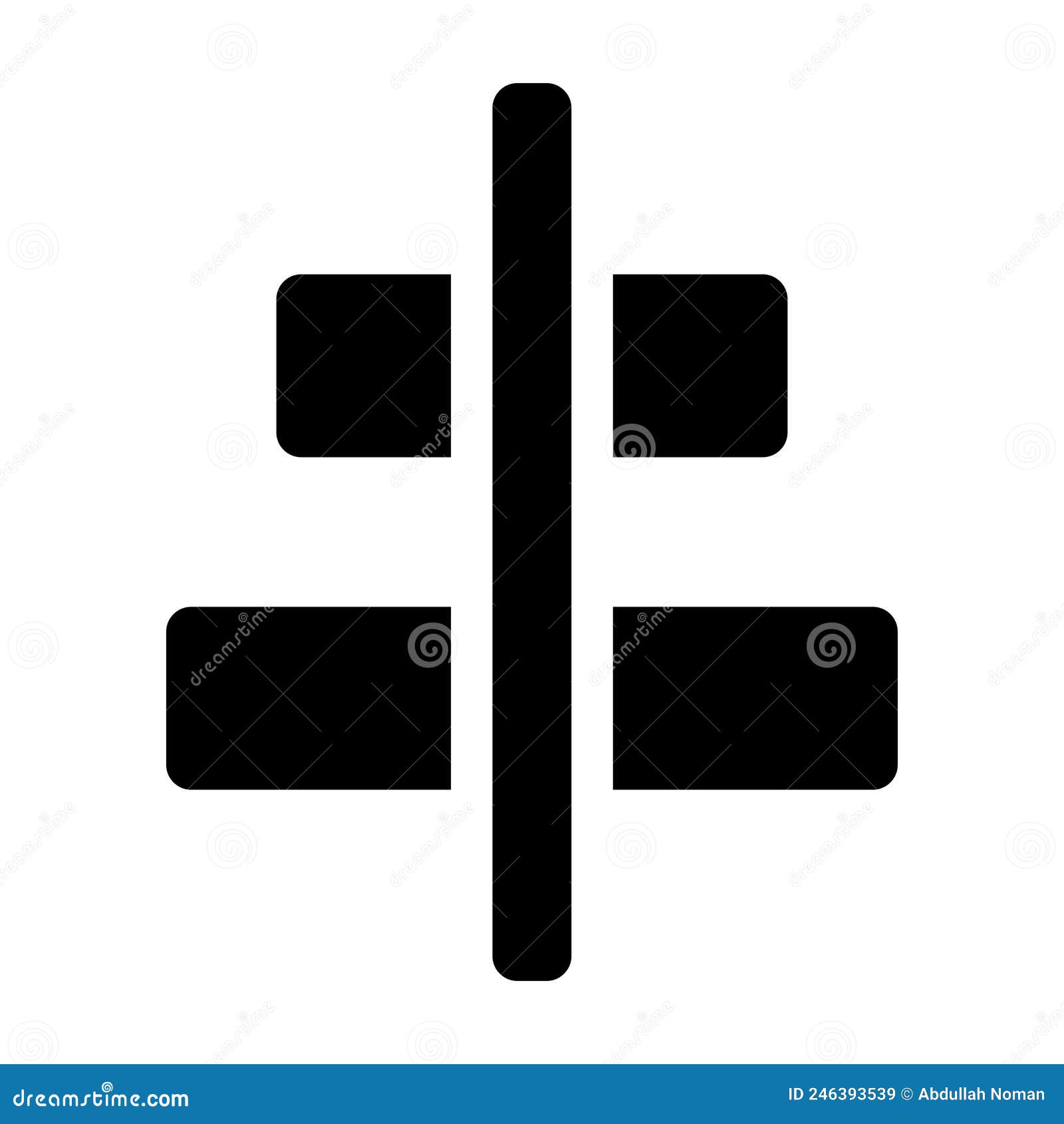 Alignment Arrow Direction Icon Stock Vector - Illustration of center ...