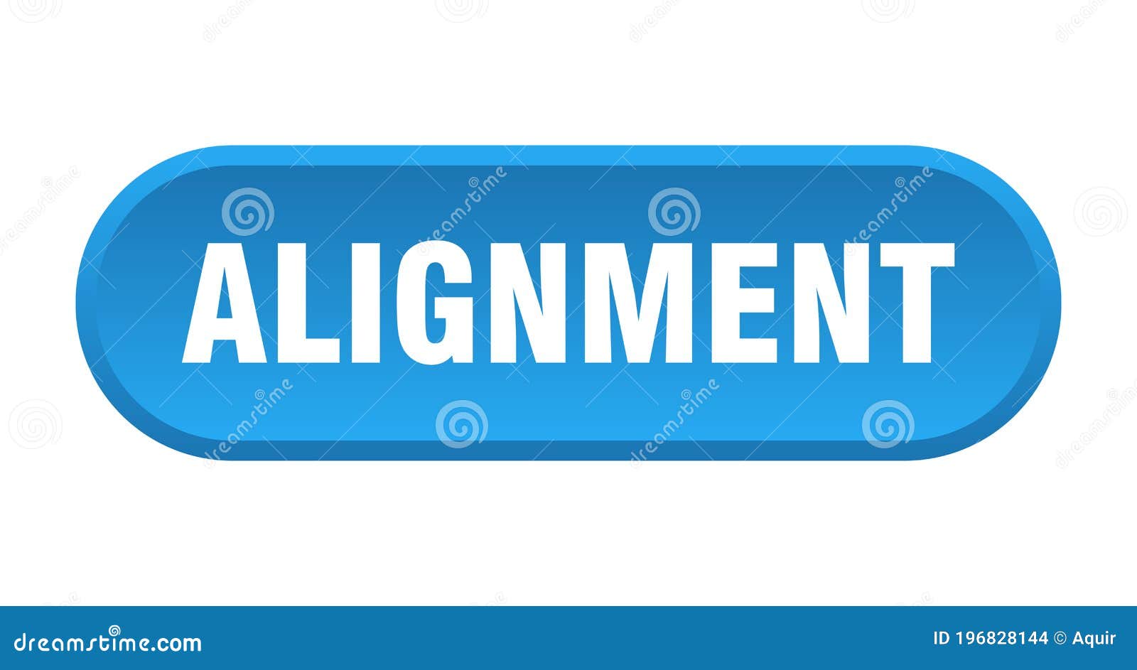 Alignment Button. Alignment Sign. Key. Push Button. Cartoon Vector ...