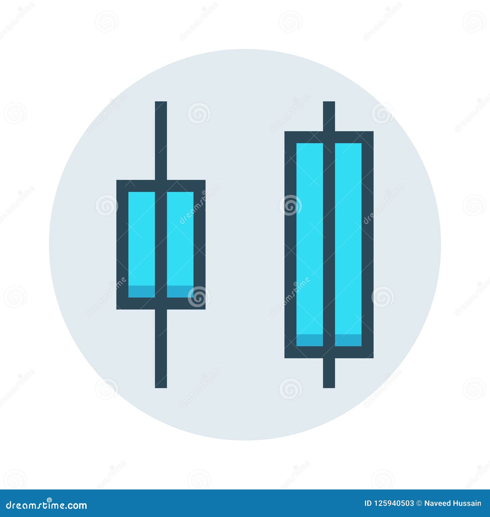 Alignment color line icon stock illustration. Illustration of editable ...