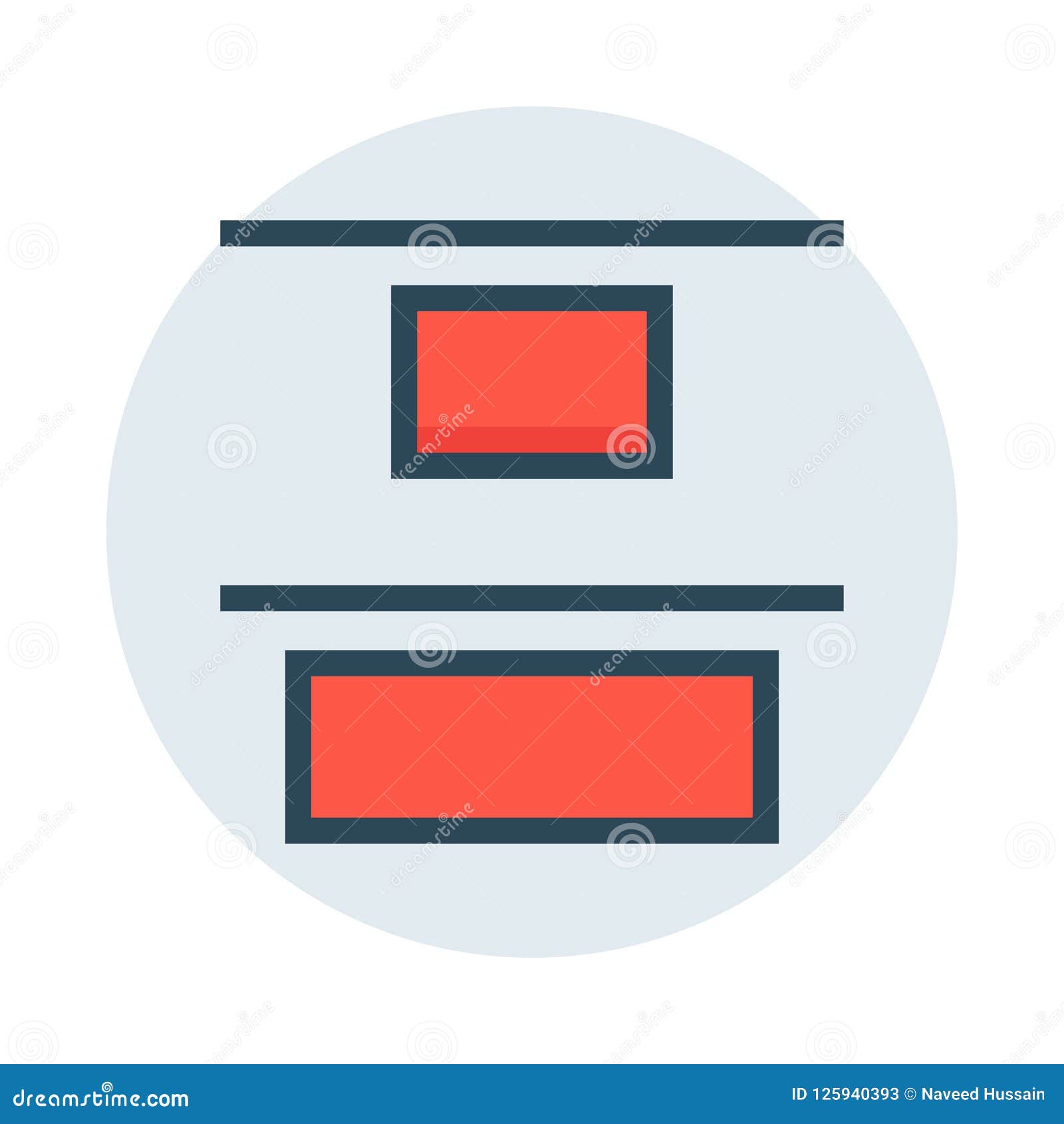 Alignment color line icon stock illustration. Illustration of center ...
