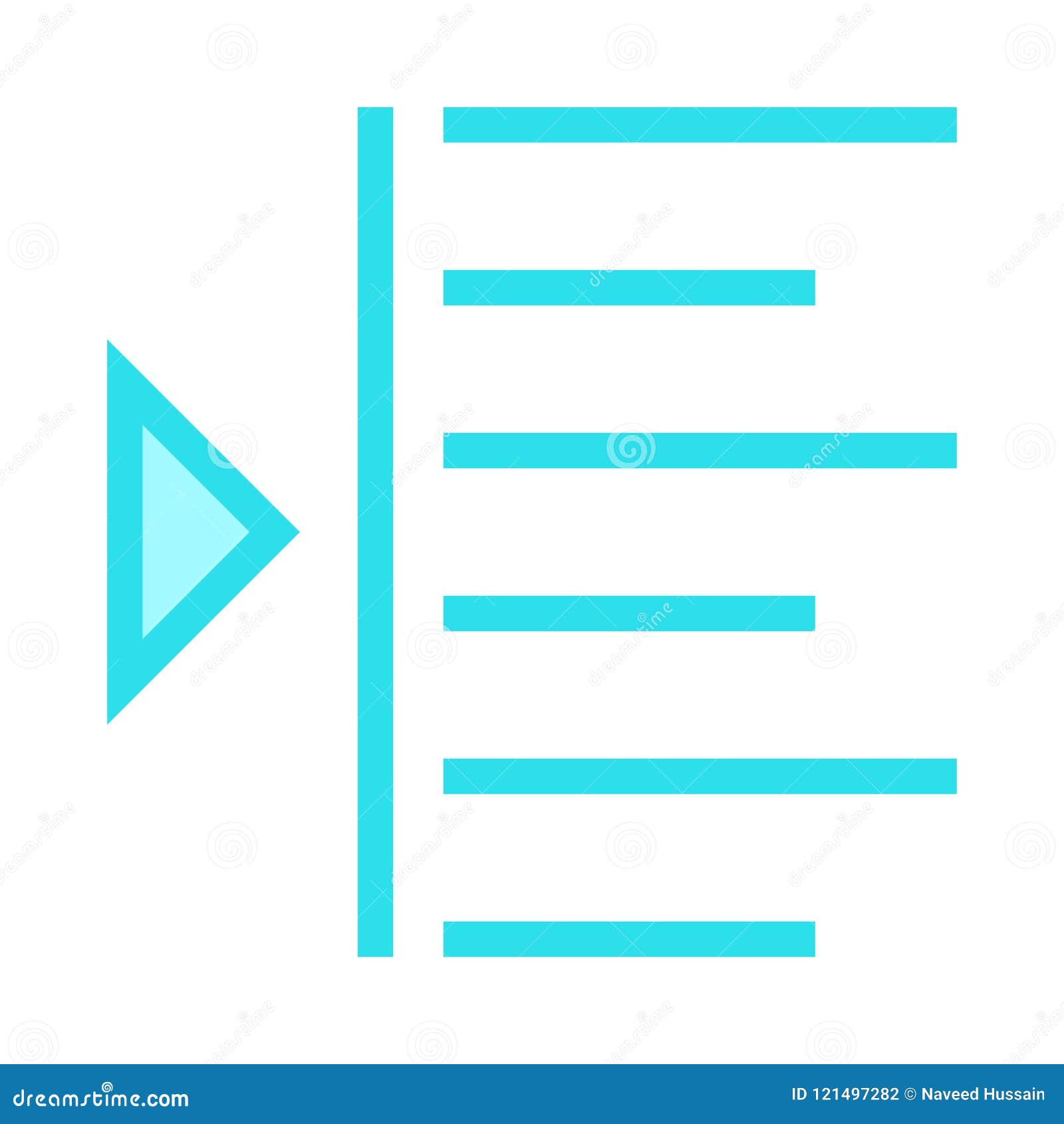 Alignment color line icon stock illustration. Illustration of column ...