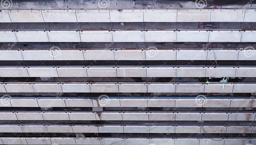 Alignment of Concrete wall stock photo. Image of view - 229293340