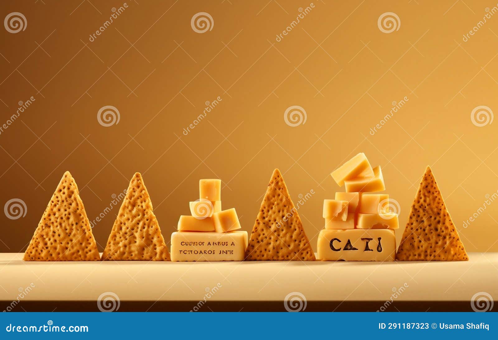 Alignment of Culinary Pyramids Featuring the Term Cheese.ai Stock Image ...