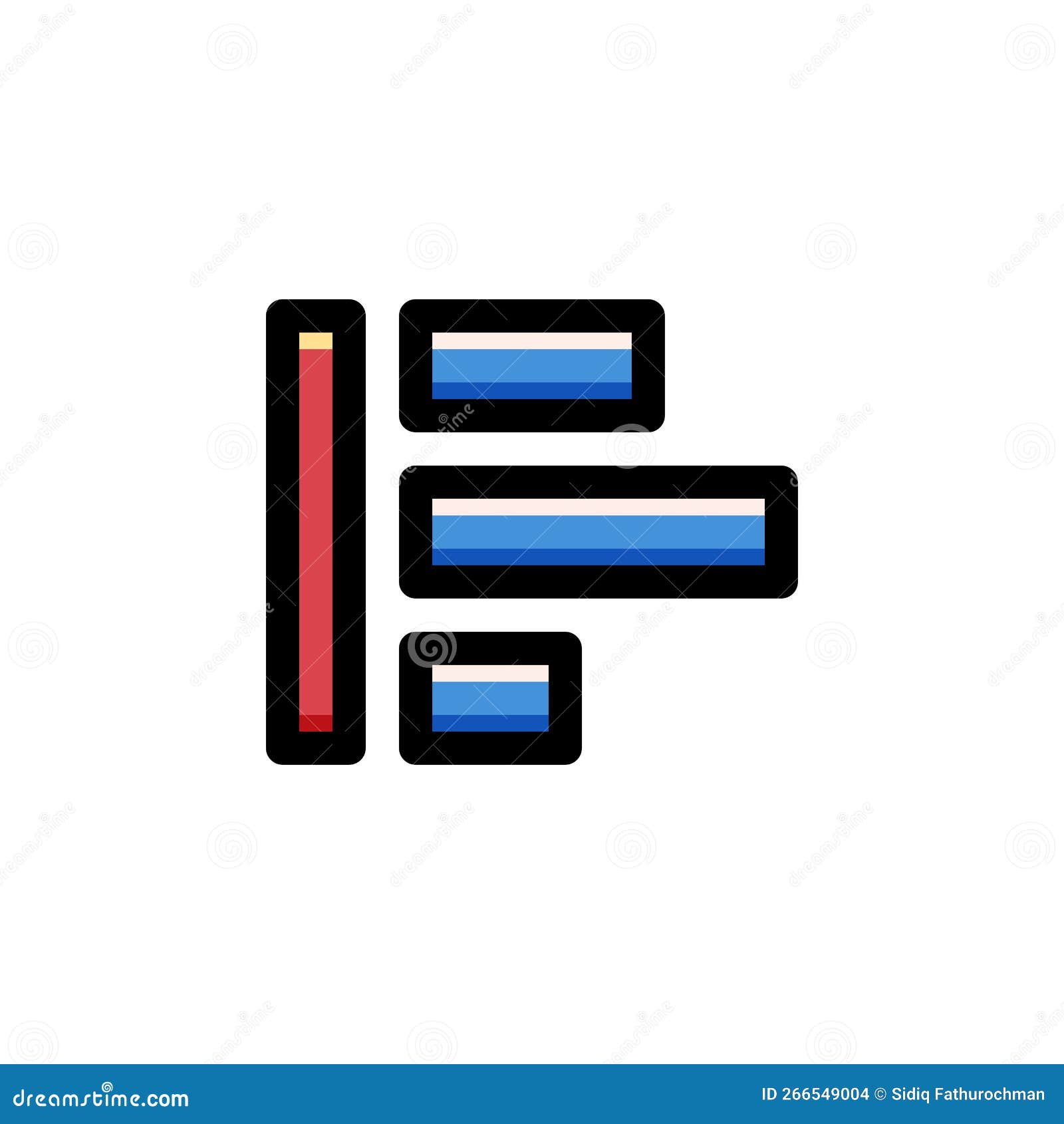 Alignment Icon stock vector. Illustration of order, tool - 266549004