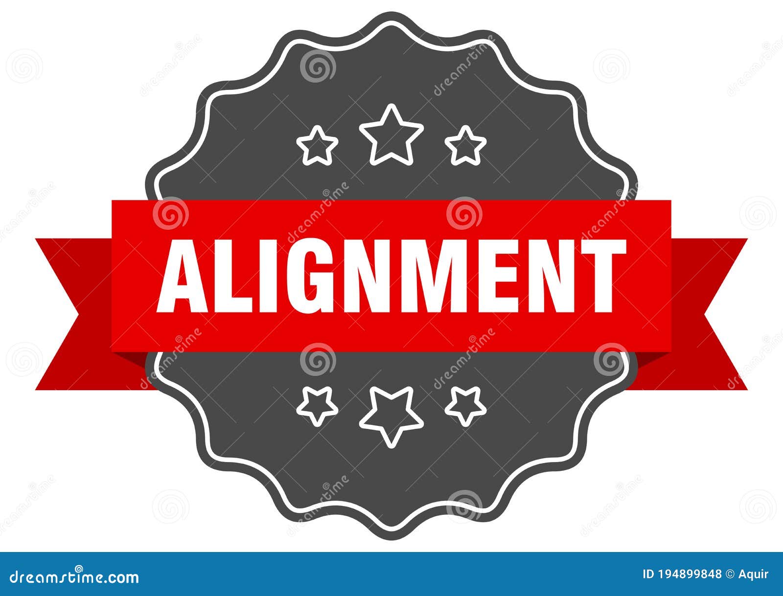 Alignment label stock vector. Illustration of circle - 194899848