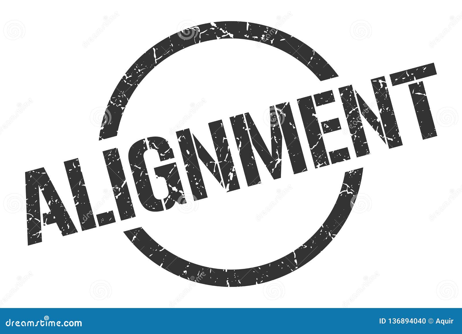 Alignment stamp stock vector. Illustration of stencil - 136894040