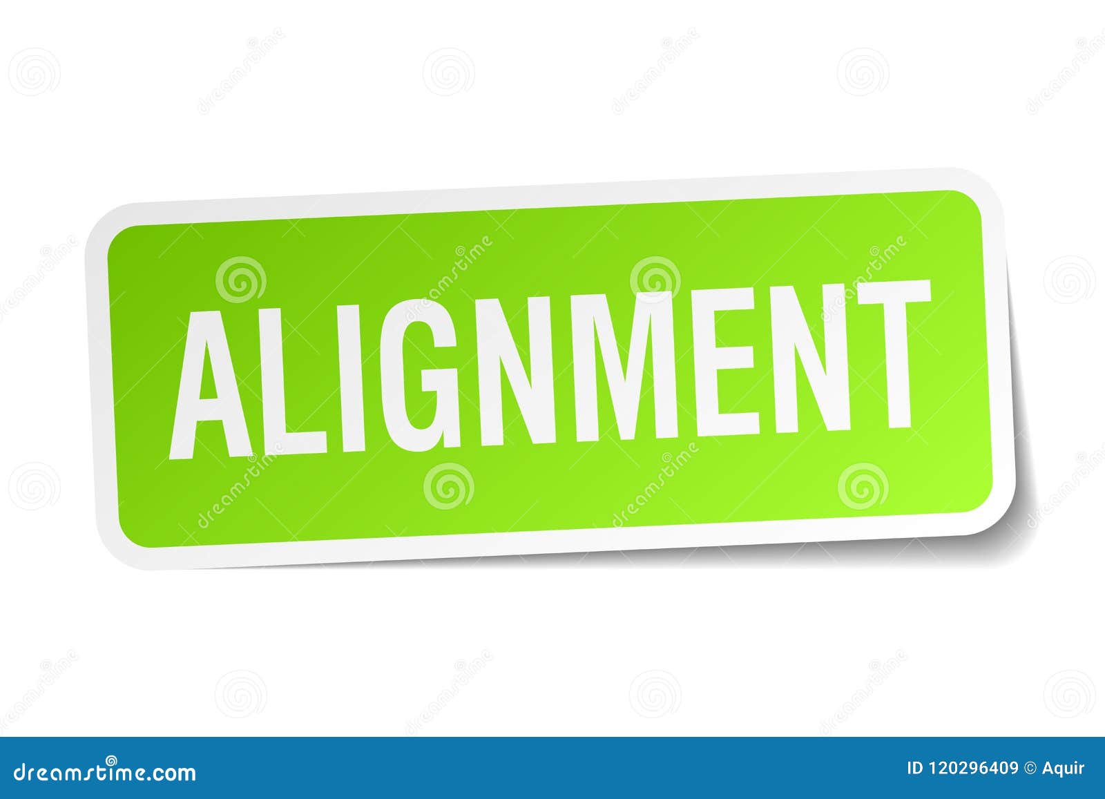 Alignment sticker stock vector. Illustration of alignment - 120296409