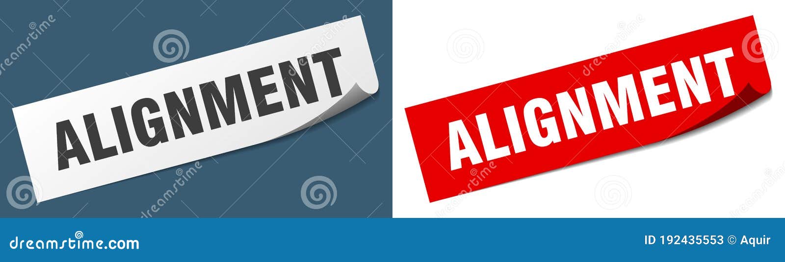 Alignment Sticker. Alignment Sign Set. Stock Vector - Illustration of ...