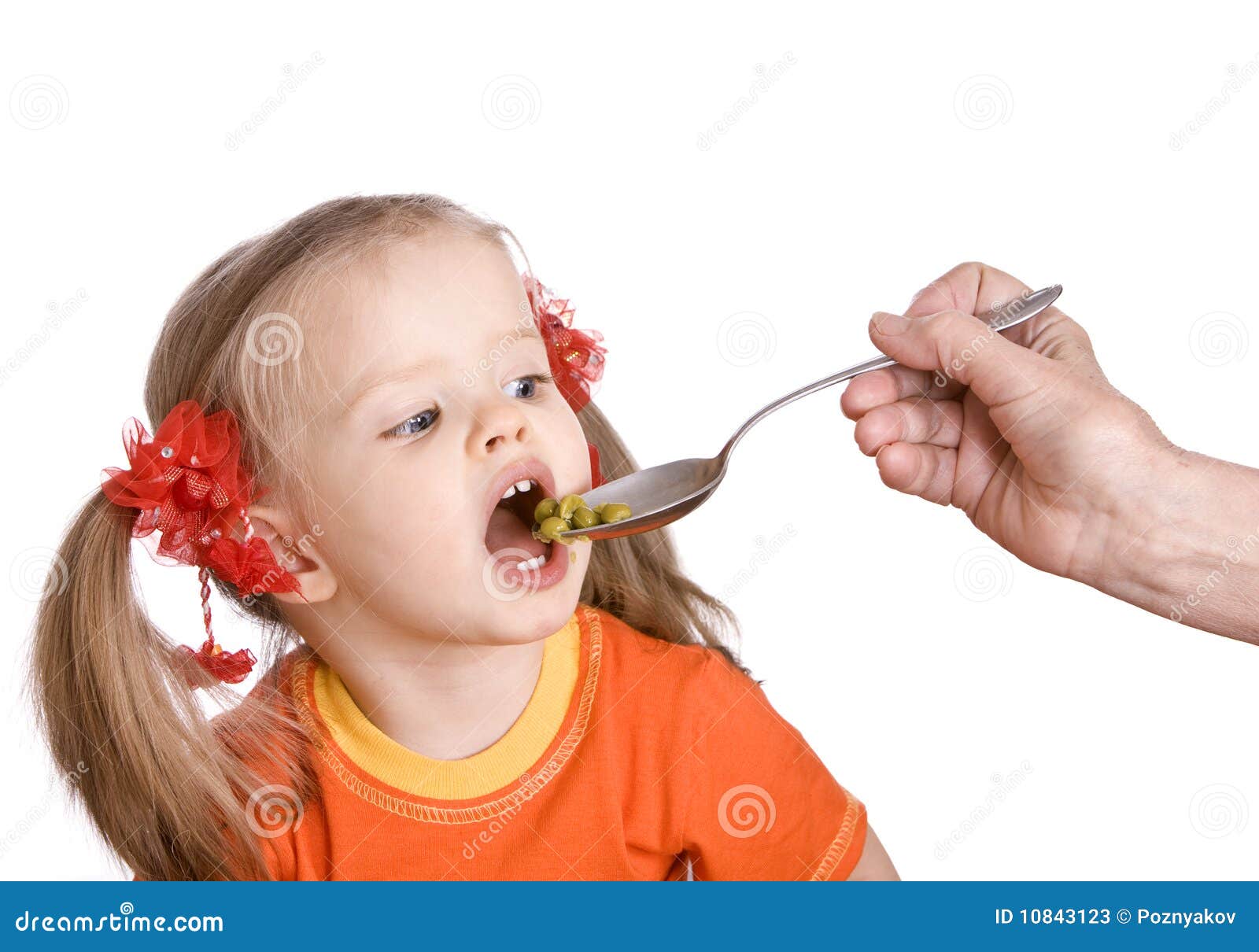 Alimentação Da Pera Do Bebé. Imagem de Stock - Imagem de humano ...