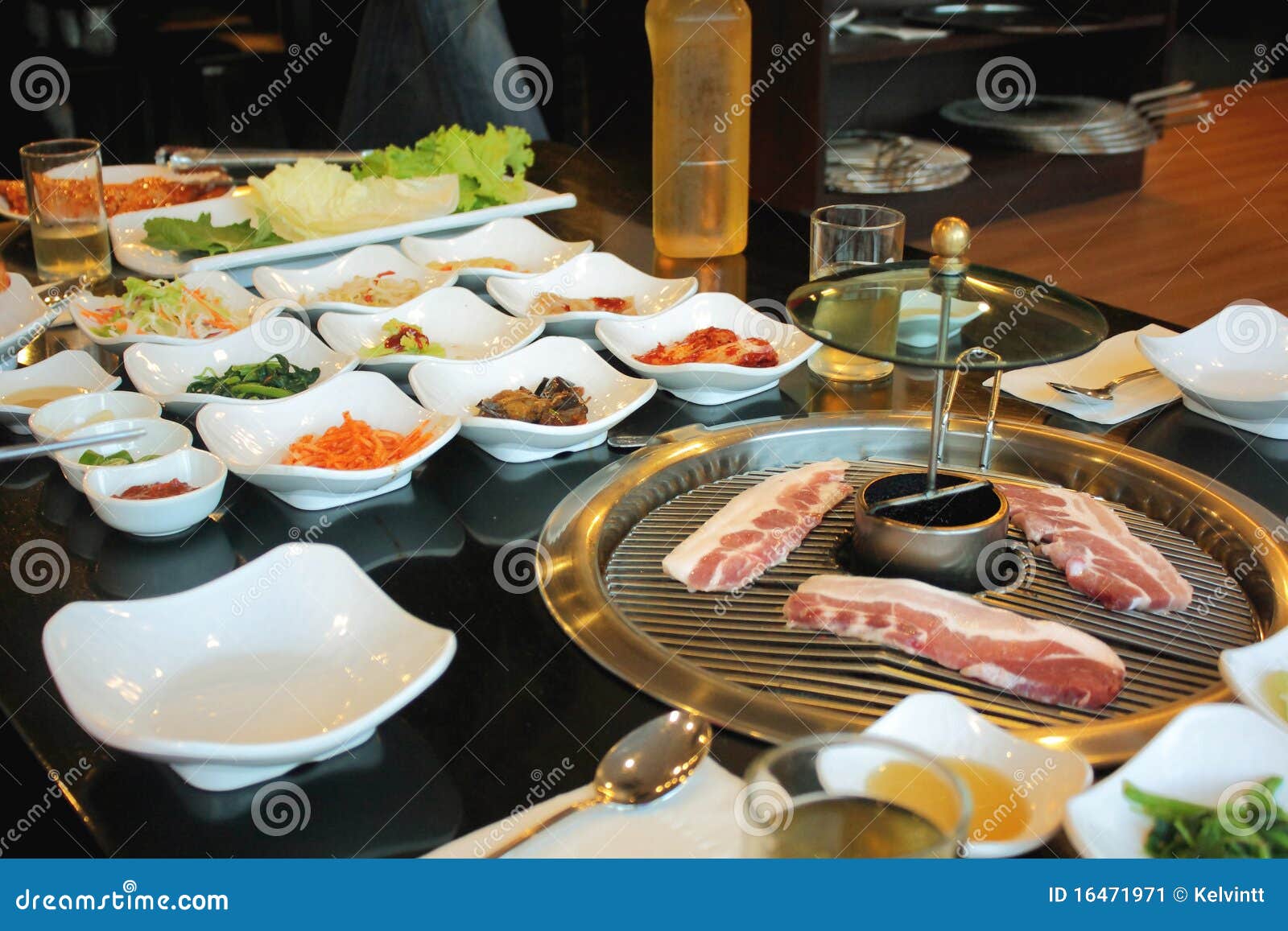 Alimento Coreano Del Barbecue Immagine Stock - Immagine di squisitezze ...