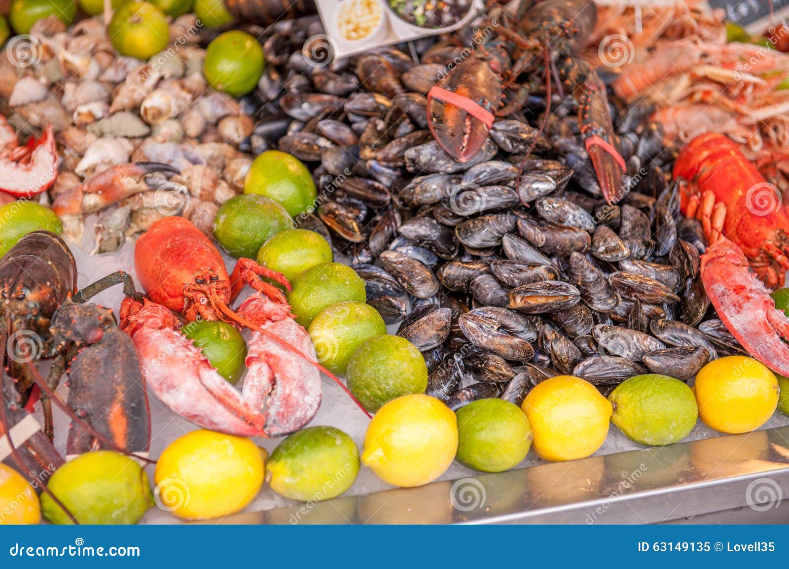 Alimento de mar fresco imagen de archivo. Imagen de imagen - 63149135