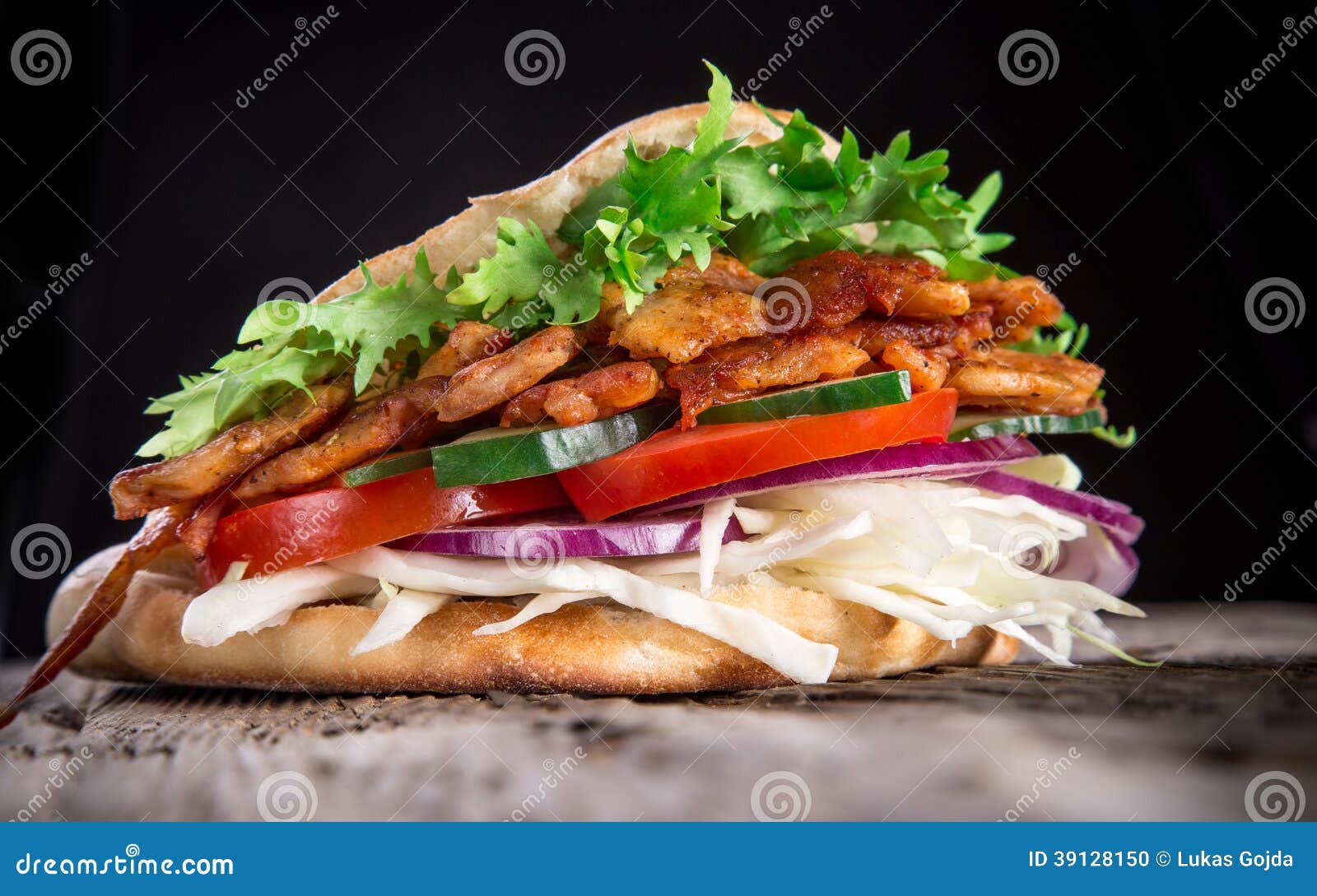Alimento Del Turco De Doner Kebab Foto de archivo - Imagen de ...