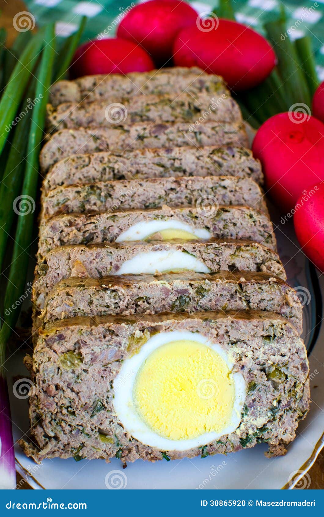 Alimento Di Pasqua Del Rumeno - Drob Fotografia Stock - Immagine di ...