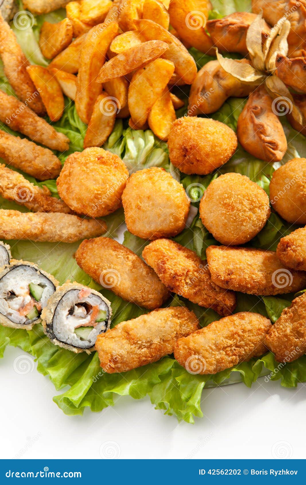 Alimento frito foto de archivo. Imagen de caliente, restaurante - 42562202