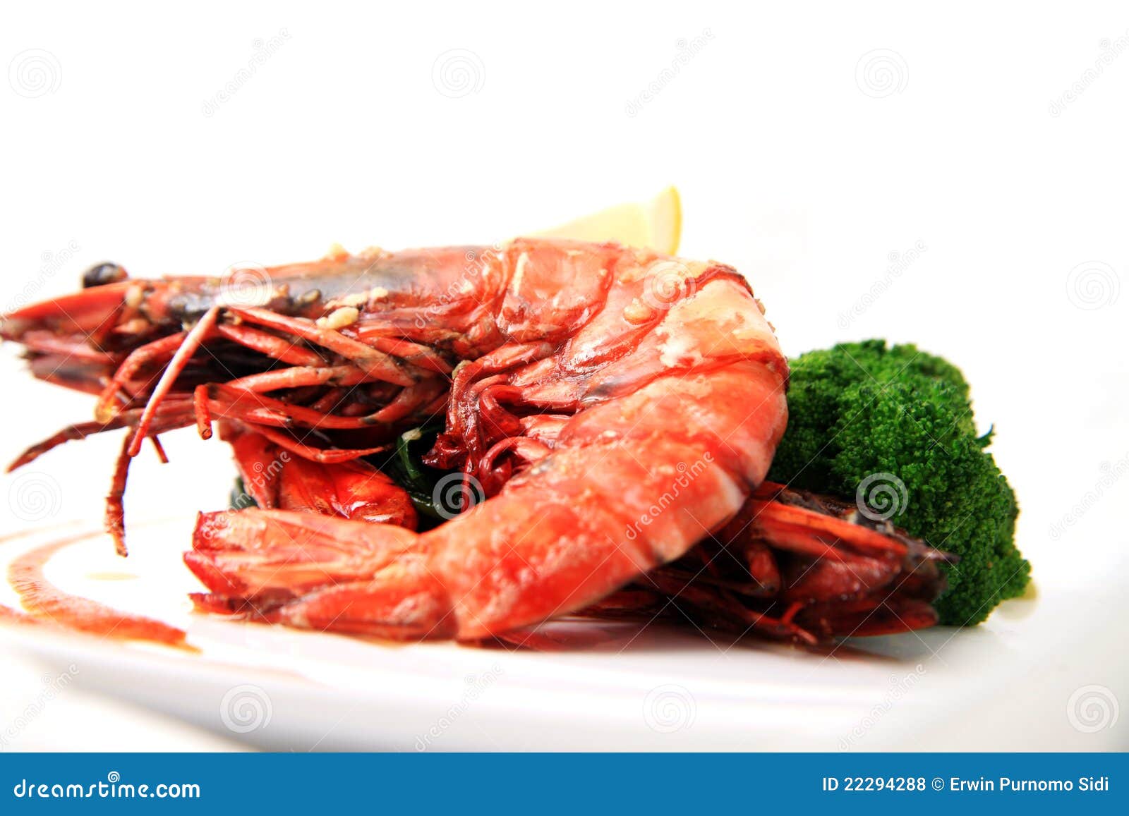 Alimento Grande De La Gamba De Río Foto de archivo - Imagen de primer ...