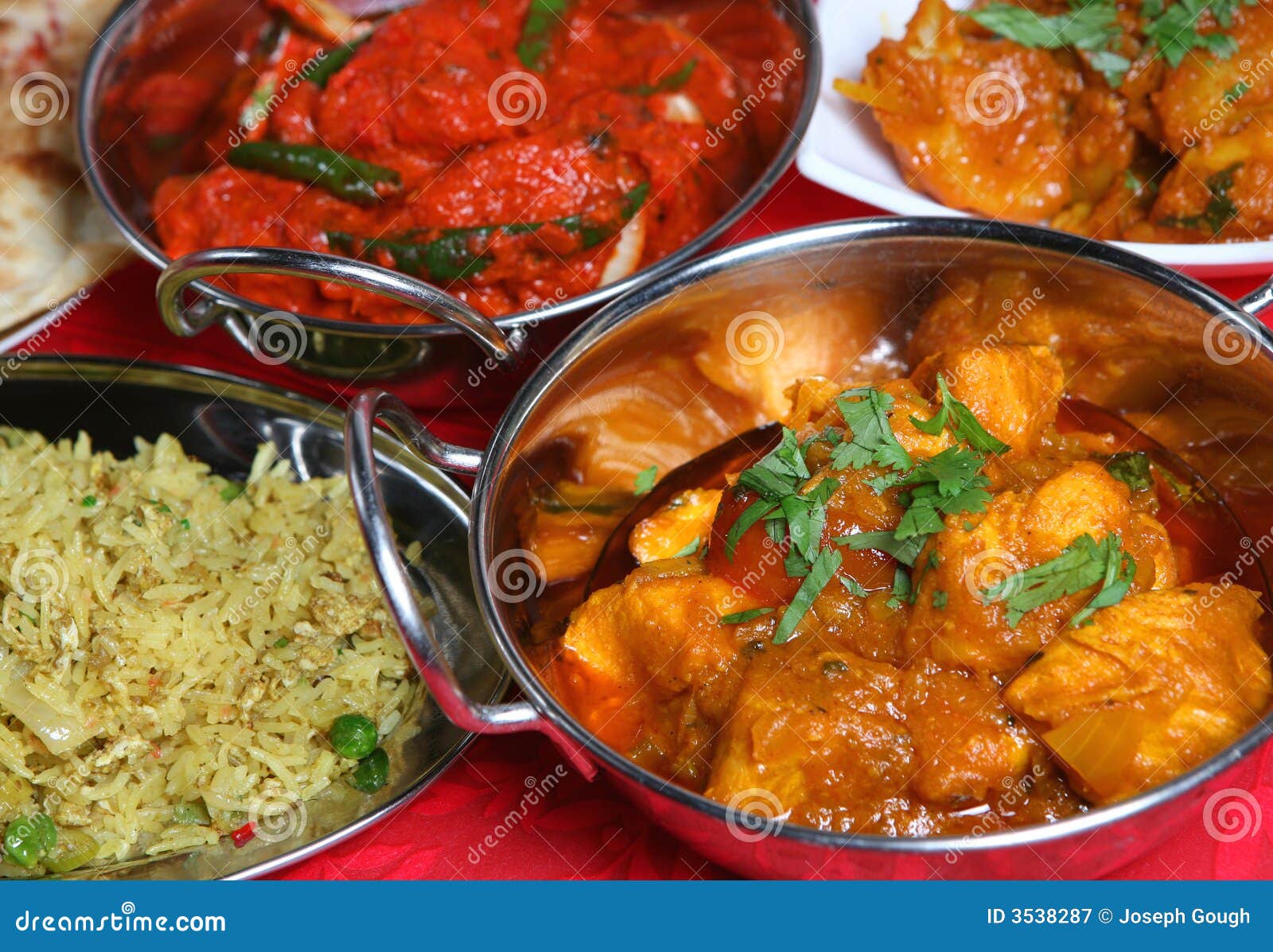 Alimento Indio De La Comida Del Curry Imagen de archivo - Imagen de ...