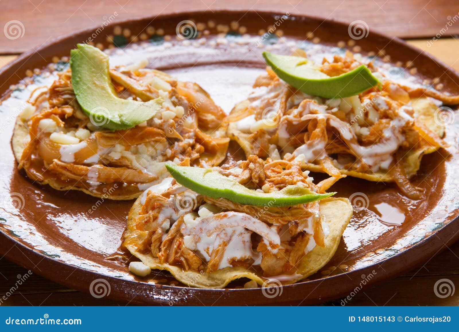 Alimento Mexicano: Tinga Dos Tostadas Imagem de Stock - Imagem de ...
